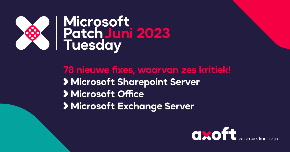 Patch Tuesday: de Microsoft-updates van juni 2023 - Axoft