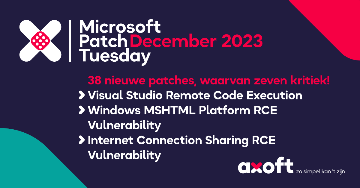 Patch Tuesday: de Microsoft-updates van december 2023 - Axoft