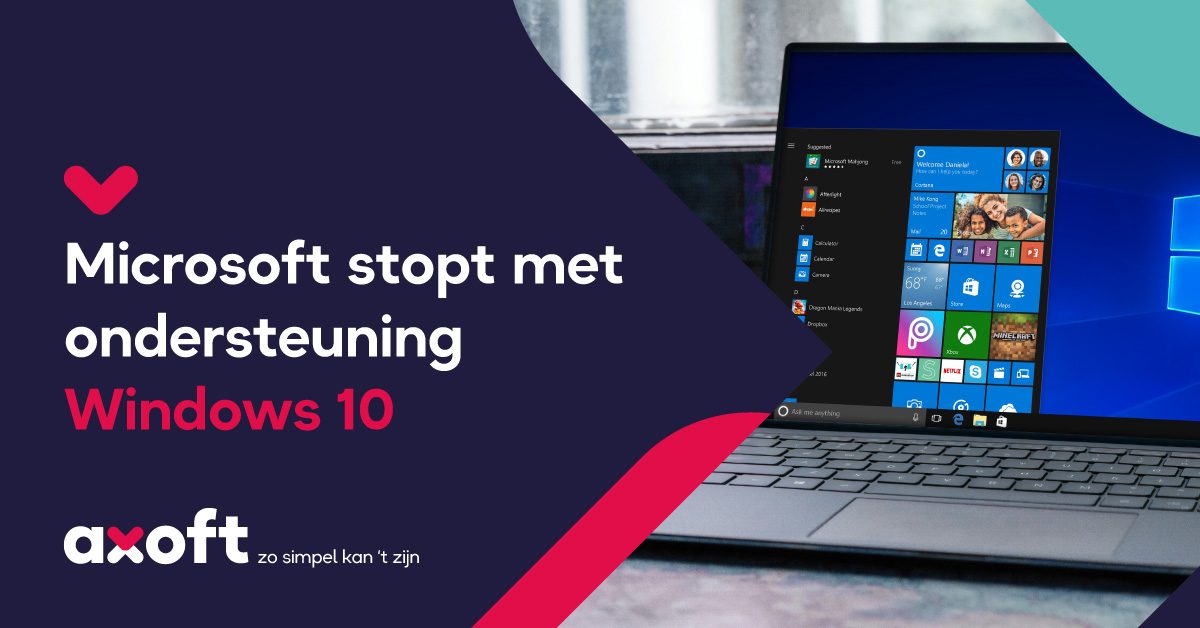Microsoft stopt met ondersteuning Windows 10 dus stap tijdig over naar Windows 11 - Axoft